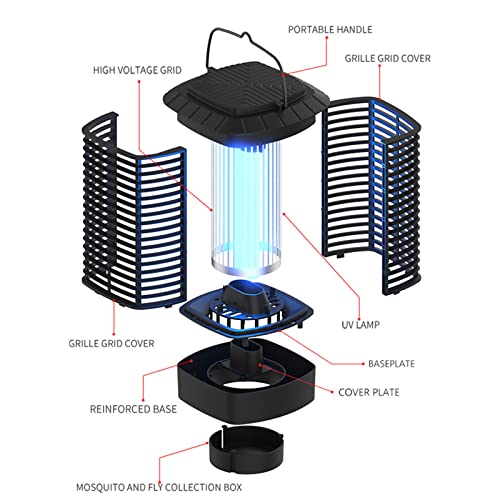 Bug Zapper for Outdoor Indoor Energy Saving,18w Bulb 4200V High Powered Mosquito Killer Insect Fly Trap ,Insect Zapper for Home Backyard Patio