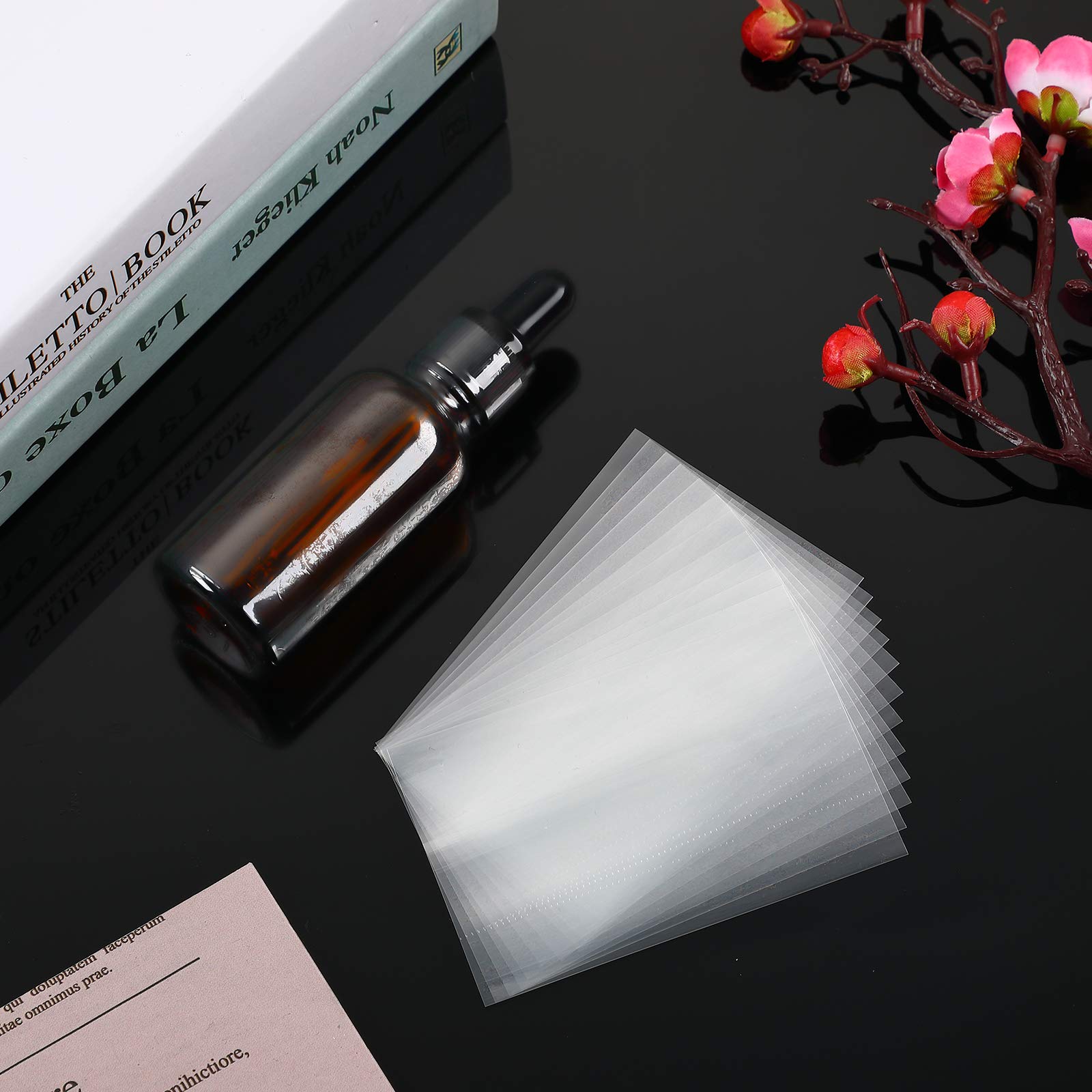 Boao 1250 Pieces Shrink Band for Bottles PVC Heat Shrink Wrap for Jars Perforated Shrink Wrap for Bottles Shrink Band Tamper for Cans and Tins, 5 Size, 250 Pieces of Each Size (Clear)