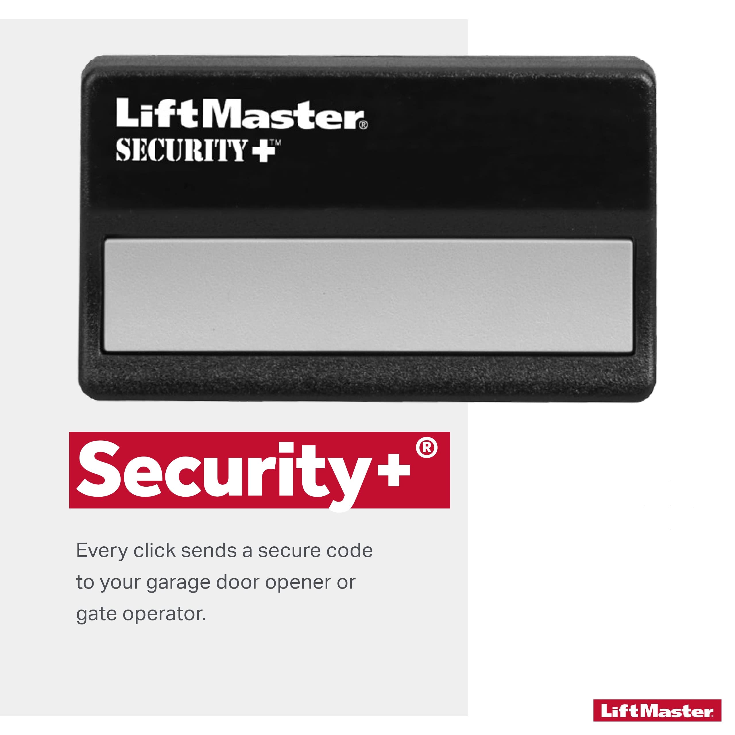 LiftMaster 971LM Security+ 1-Button Garage Door Opener Remote Control with Visor Clip - Pack of 2