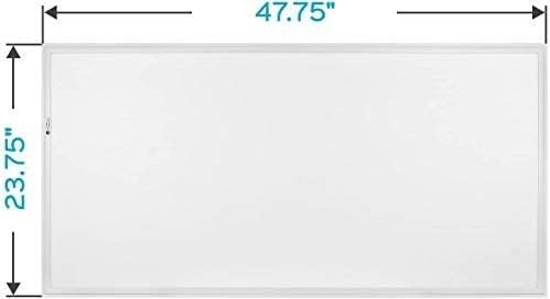 LED ENERGY PLUS 2X4 LED Flat Panel Light with Emergency Battery Backup, 50W 3000K/4000K/5000K, 0-10V Dimmable, 6500 Lumens, LED Drop Ceiling Lights, 100-277V, DLC UL Listed(2Pack)