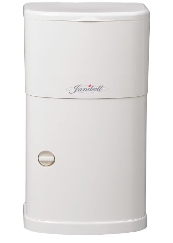 Janibell M250H ABS 4-Gallon Cabinet Door Mount Waste Disposal System, Rectangular, 9-13/16" Width x 13-3/8" Depth x 21-5/8" Height, White