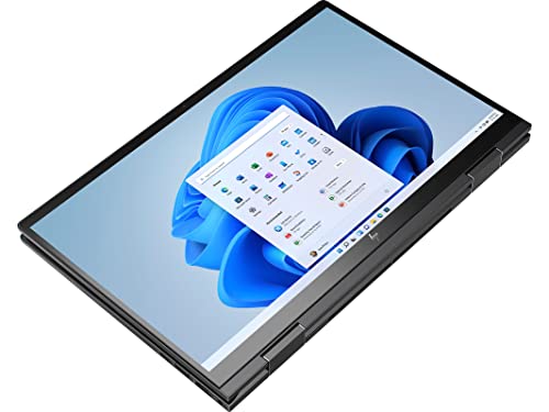 HP 2022 Envy x360 2-in-1 15.6" Touchscreen Laptop, AMD Ryzen 7 5825U, 64GB RAM, 2TB PCIe SSD, AMD Radeon Graphics, True Vision 5MP IR Camera, Backlit Keyboard, Win 11, Black, 32GB USB Card