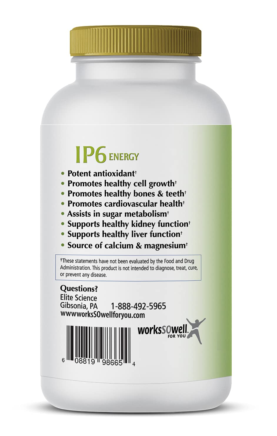 1-TDC WorksSoWell IP-6 Energy Immune Support Formula – 240 V-Caps – Helps Promote Healthy Bones – Total Body Health and Immunity