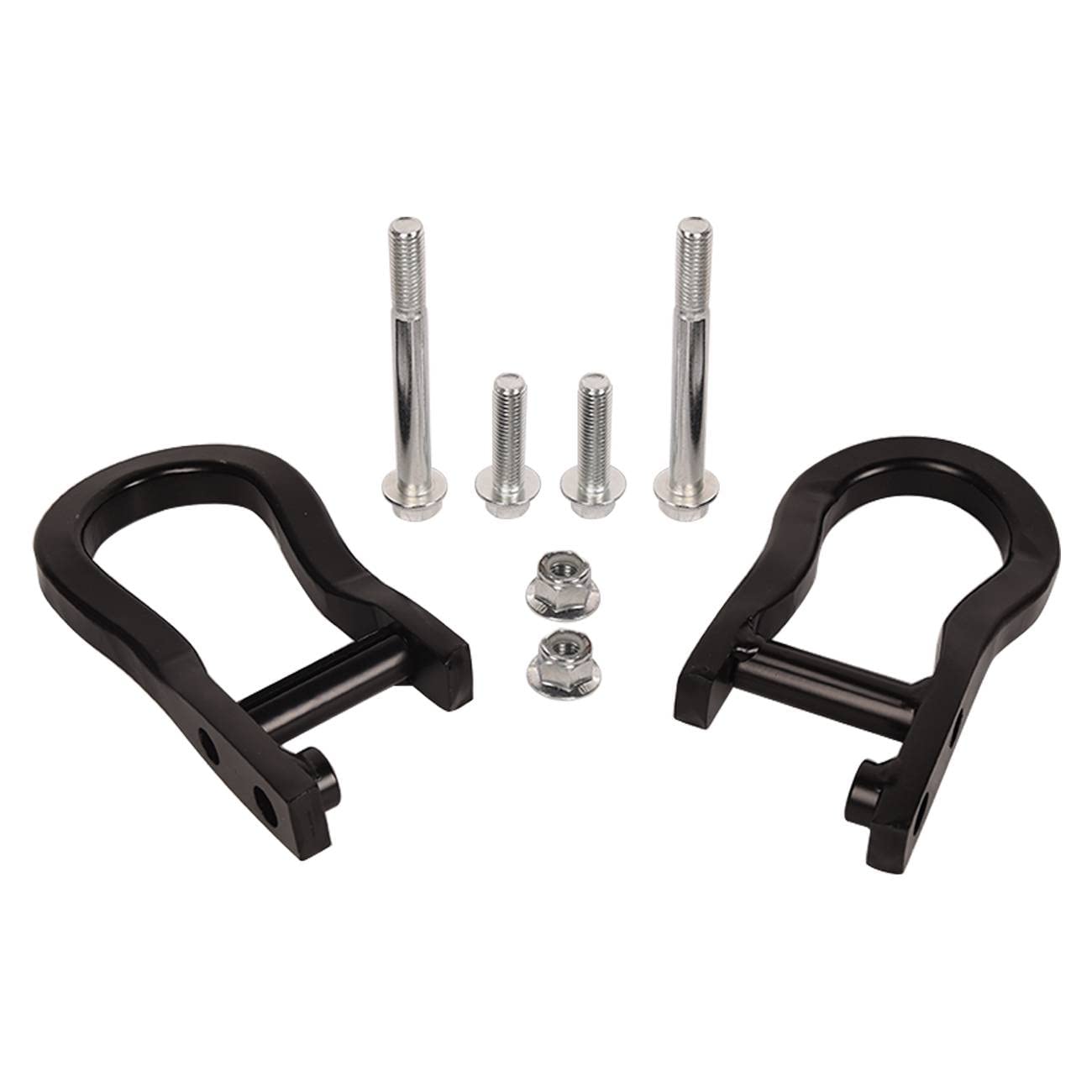 Aveland 84072462 23236699 Replacement for 2007-2019 LD Limited Sierra Silverado Pair Black Tow Hooks