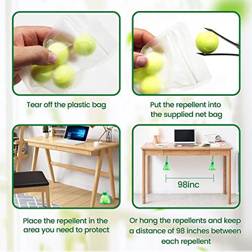 SEEKBIT Cockroach Repellent, Natural Roach Repellent, Repels Ant, Spider, Insect Rodent Repellent, Keep Roach Away from Car, Closet, Attic Pack of 8
