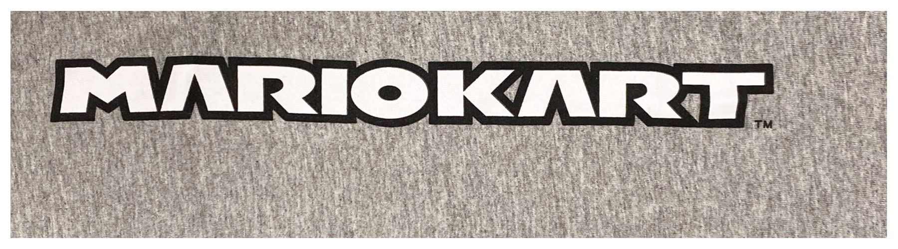Isaac Morris Mariokart Big Boys Long Sleeve Tee, Grey 10-12 Years