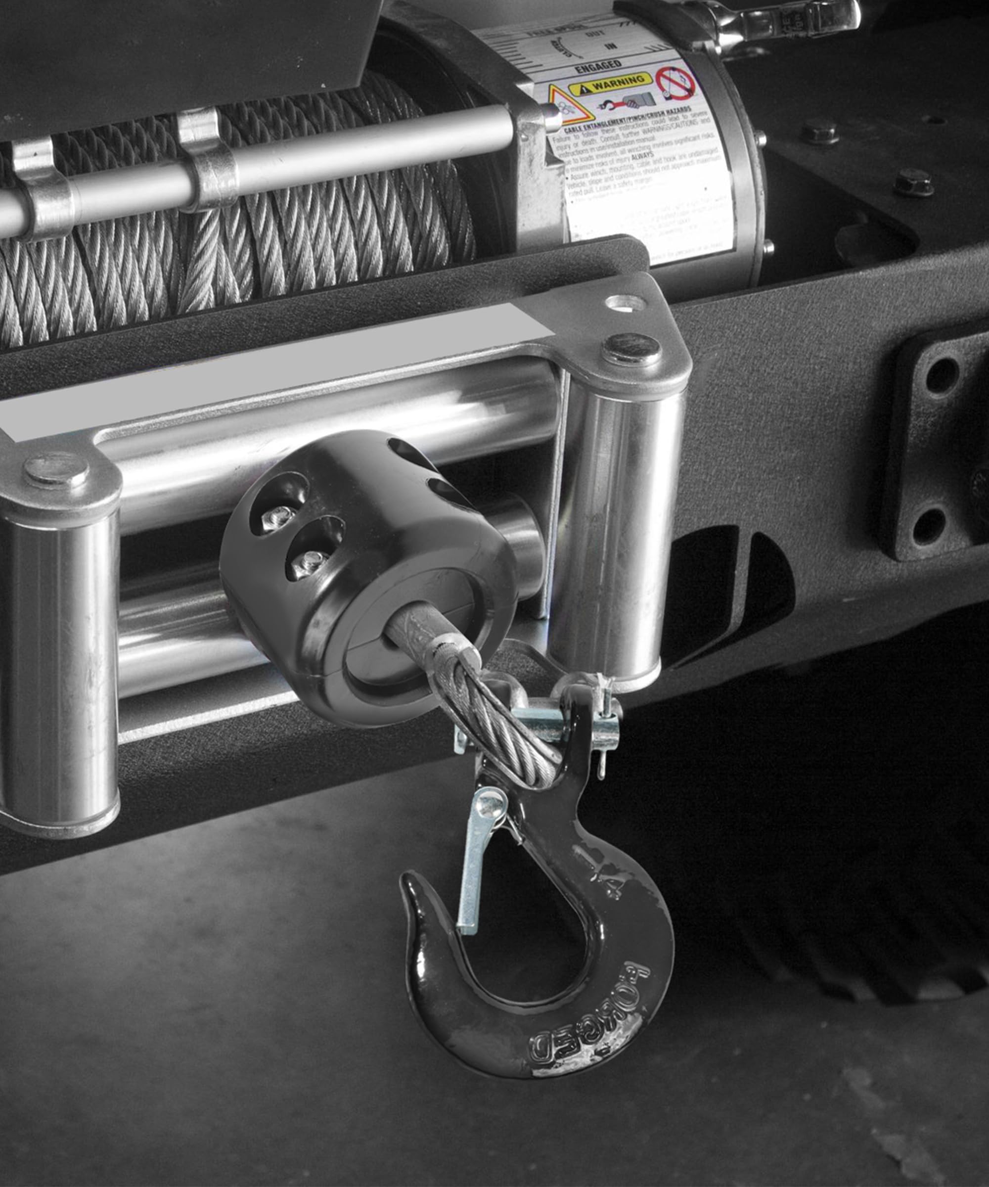 RACOONA Winch Hook,Chain Hook,1/4 inch Clevis Slip Hook with Safety Latch,Car Accessories Heavy Duty Safety Chain Hook,Forged Steel Towing Winch Hook for ATV UTV,Fit 3/16” 1/4” Synthetic Winch Rope