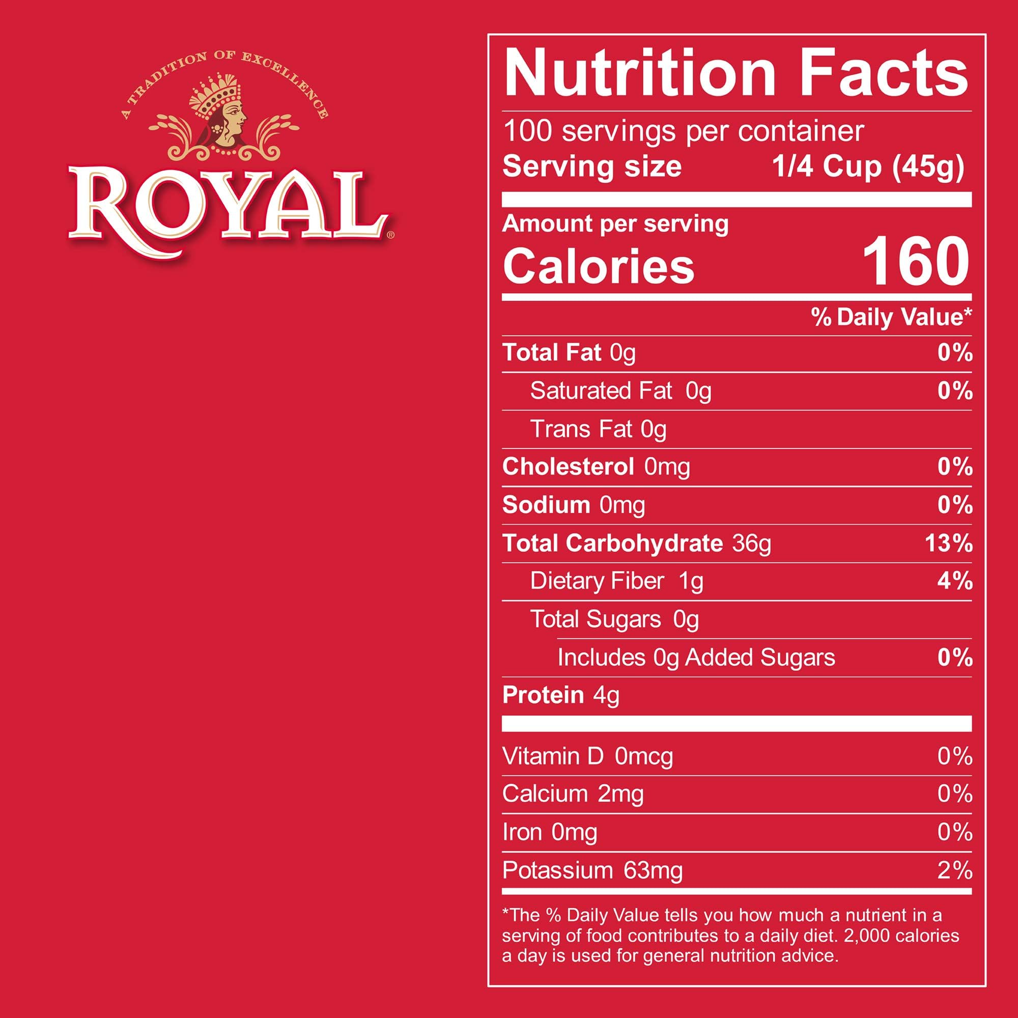 Royal White Basmati Rice, 10lb