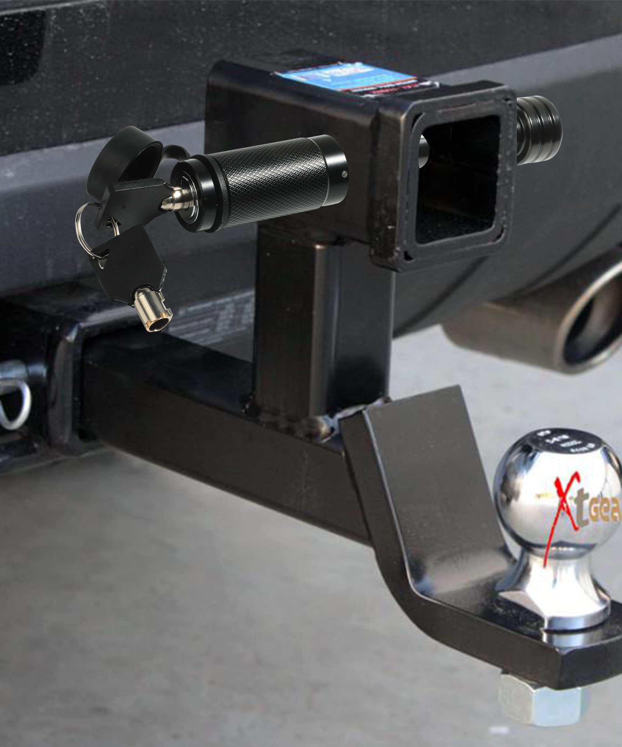 ESEWALAS Heavy Duty Trailer Hitch Lock,Hitch Receiver Pin Lock with 5/8" Pin for Class III IV 2" and 2-1/2" Receiver,Tow Hitch Lock for Hitch Bike Rack Tray Ball Tow Rope,Hitch Receiver Lock