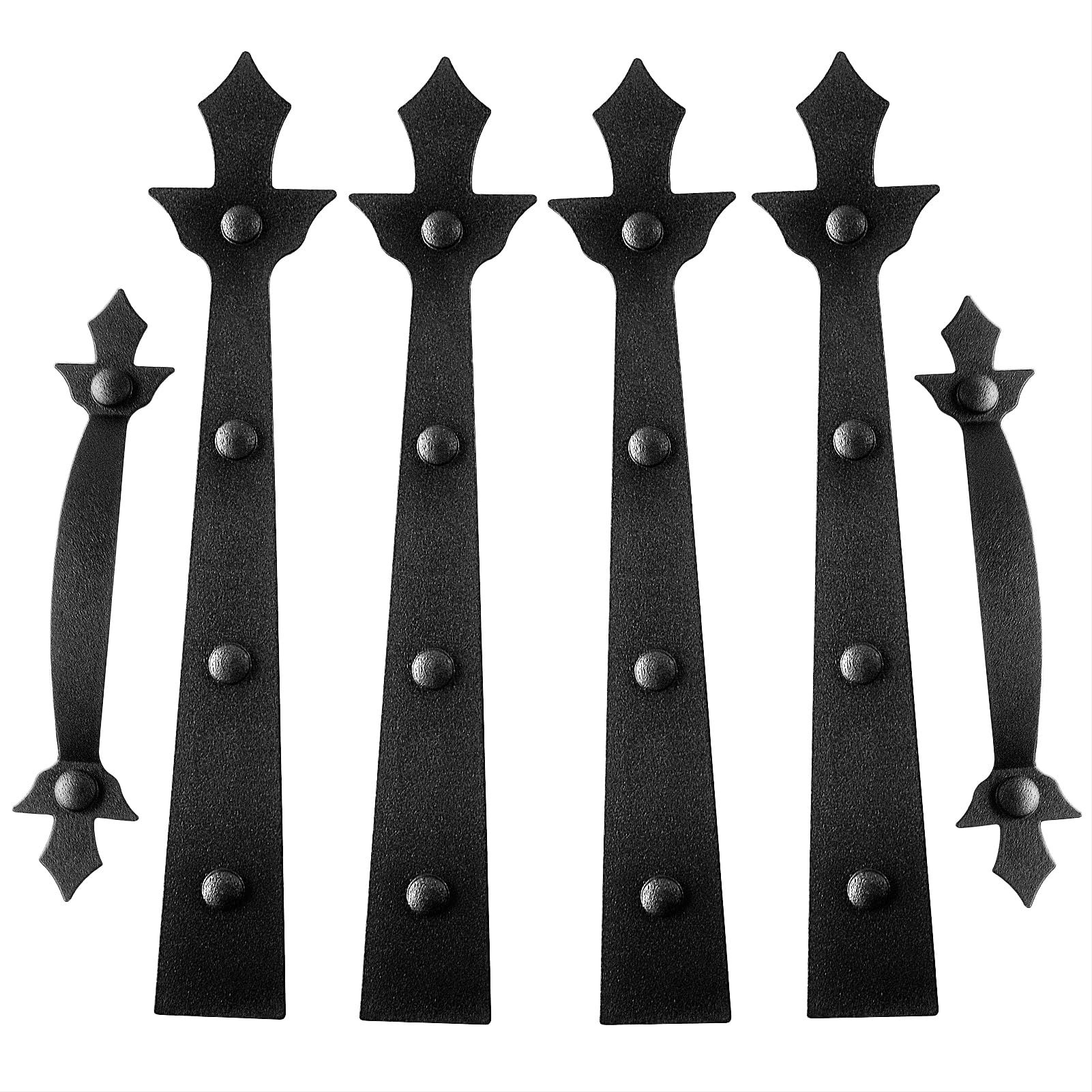 Garage Door Magnetic Decorative Hardware Magnetic Garage Door Decorative Hardware Faux 4 Hinges 2 Handles Attractive Accents Curb Appeal Decor Garage Door Decoration Easy Installation Durable Black