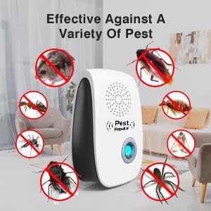 Toyukia 2023 Upgraded Dual Ultrasonic Pest Repeller 6 Pack, Electronic Pest Repellent, Pest Control Plug in for Insects, Roach,Mice,Spider, Mosquito Used for Home,Office etc