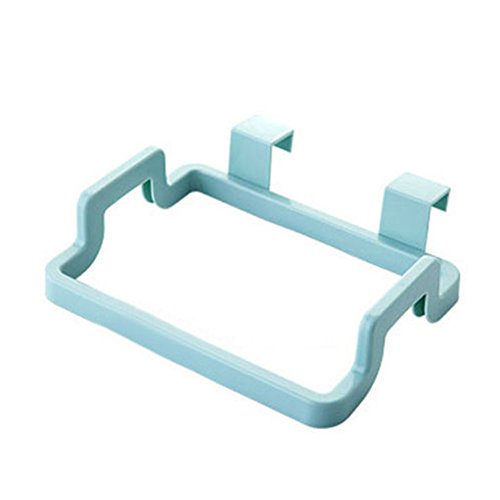 Kitchen Hanging Trash Rubbish Bags Holder Garbage Storage Racks Cupboard Hanger giveyoulucky (Green)