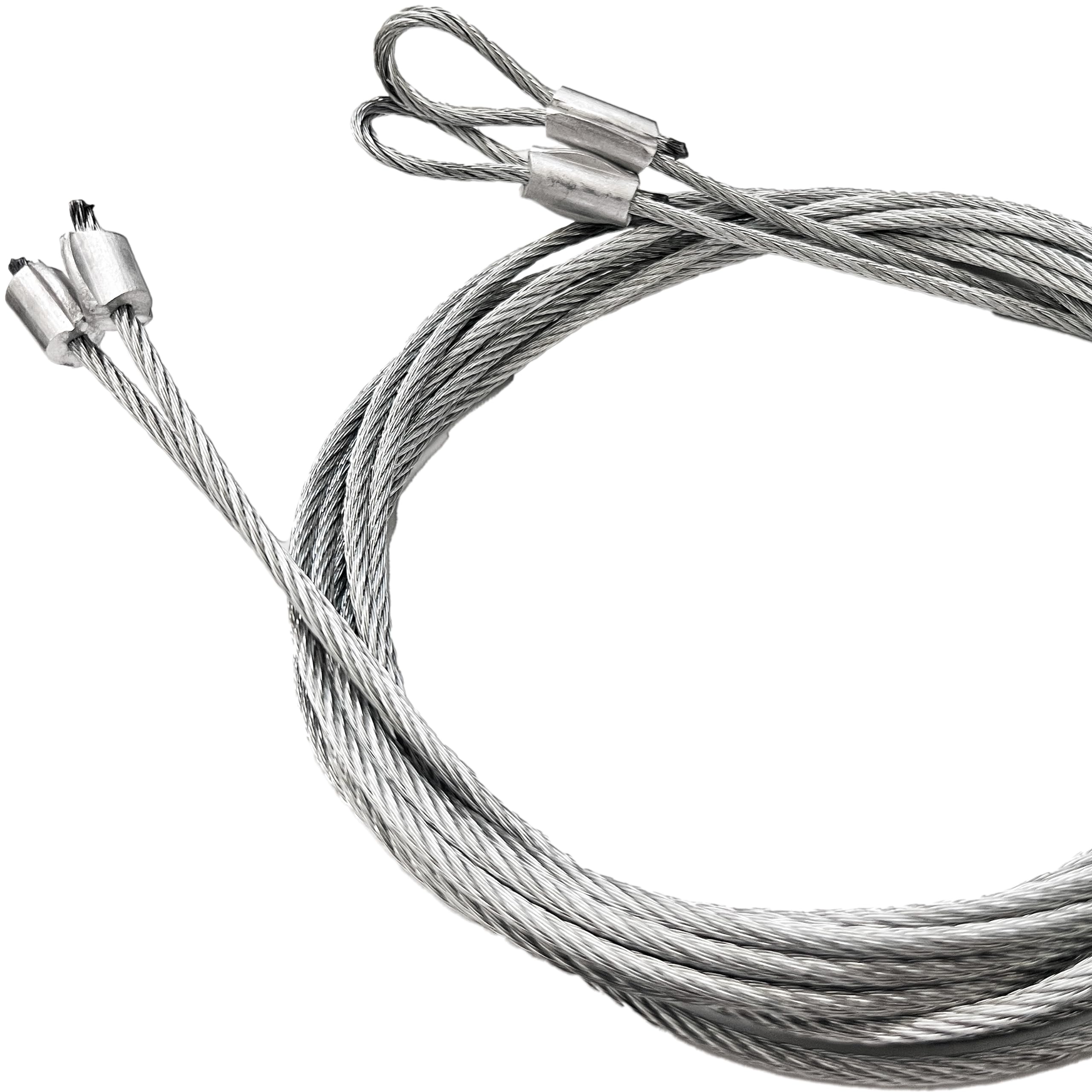 Blesseras Pair of 2" Garage Door Eletrophorsis Coated Torsion Springs Set (0.250 x 2" x 37") Includes 8.5 ft. Garage Door Cable, Pair of Non-Slip Winding Bars, Glove