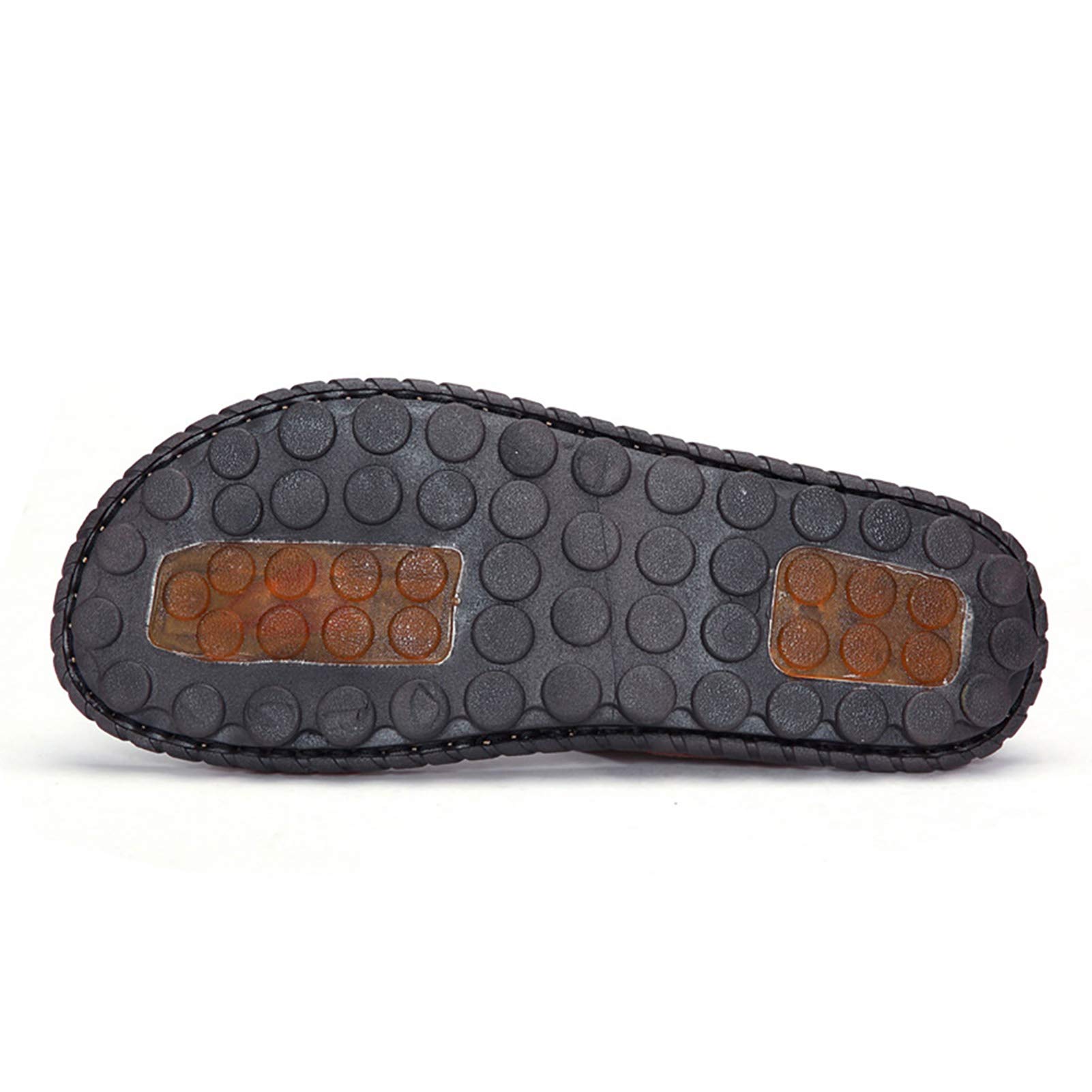 OHCHSH Flip Flops Mens Sandals Toe Ring Style Flat Sandals Shoes Microfiber Leather US 9.5