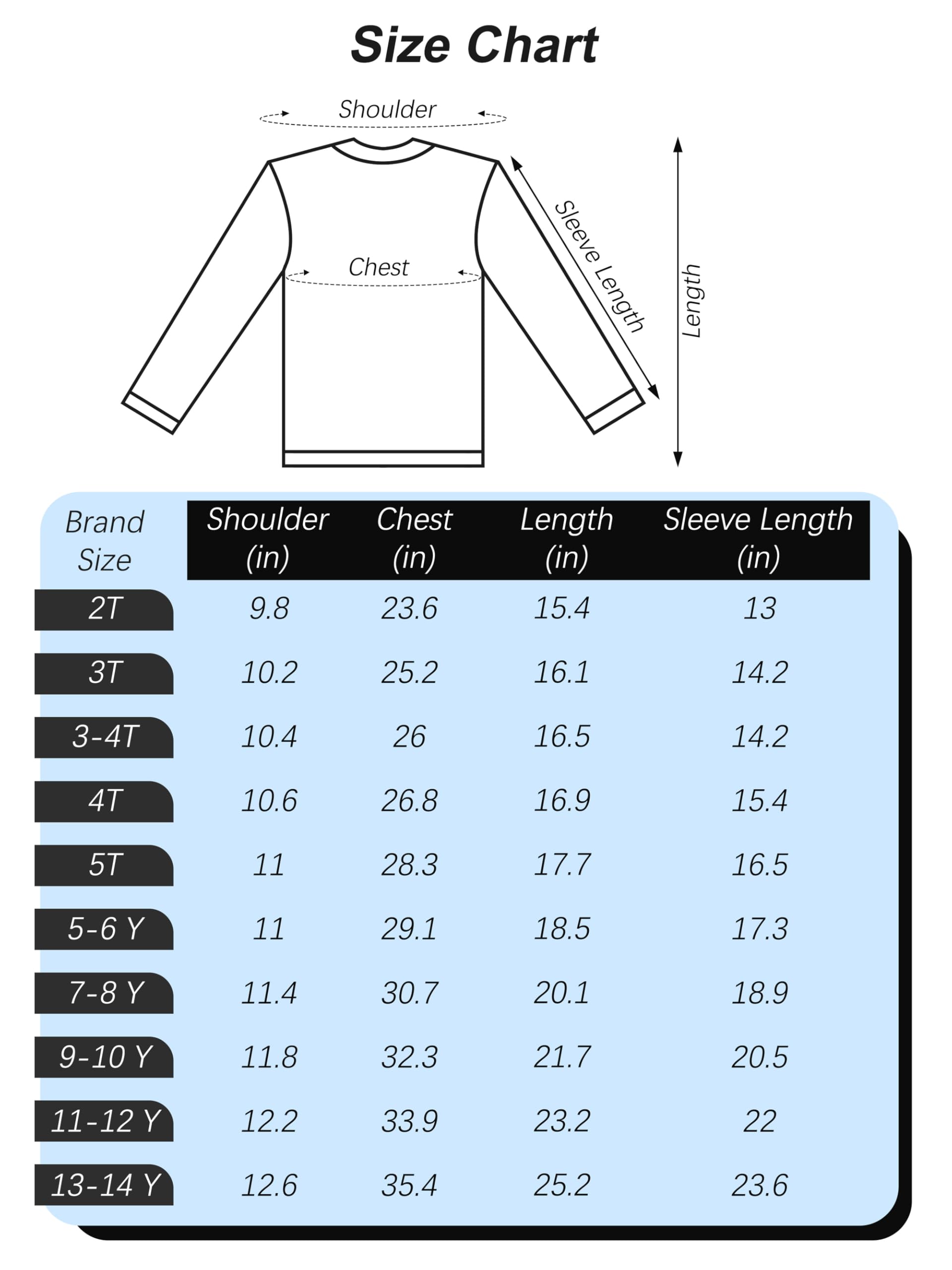 Cooraby 5 Pack Boys' Long Sleeve Crewneck Kids Soft T-Shirts Top