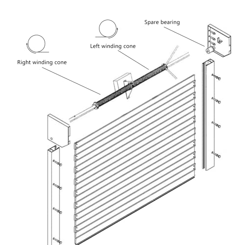 Lifancy Garage Door Torsion Springs Pair of .218 x 2" x 26" with 2 Non-Slip Winding Bars, 2 Replacement Bearings, Minimum of 10,000 Cycles