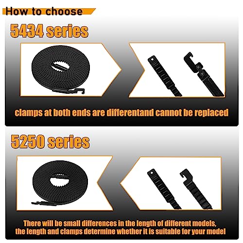 Upgraded 41A5250-2 Drive Belt Garage Door Opener, 307'' Drive Belt for 10ft Garage Door Compatible with Liftmaster/Chamberlain/Sentex/Whisper Belt Drive