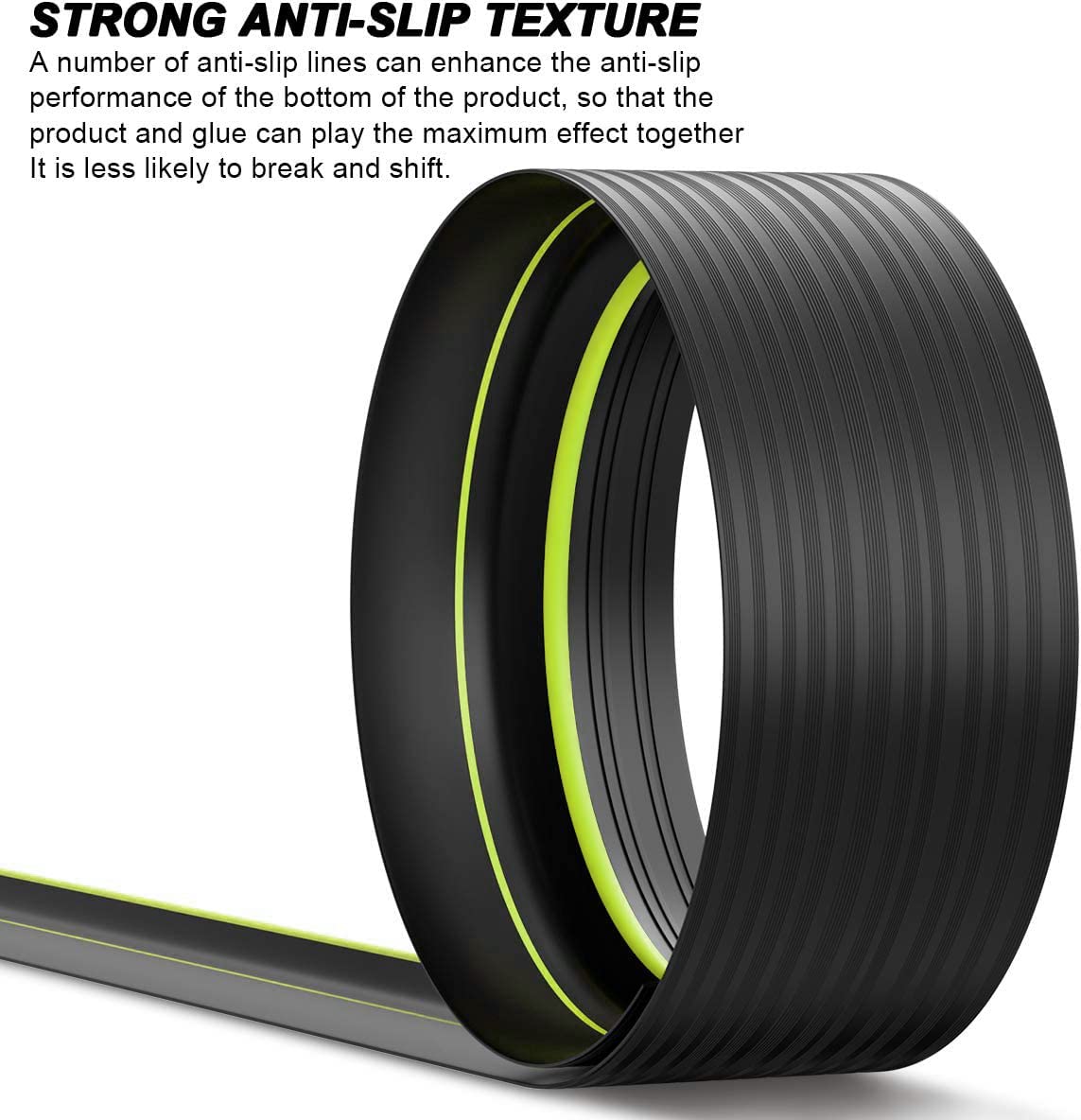 Jin&Bao Universal Garage Door Threshold Seal Strip 20FT Kit, Bottom Waterproof Rubber Weather Stripping Replacement(Green)