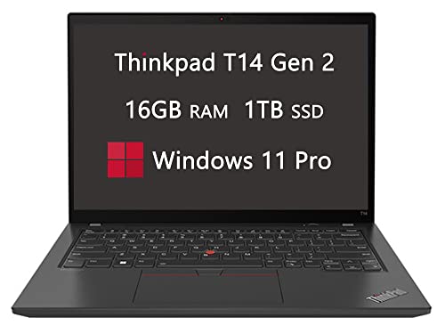 Lenovo 2022 ThinkPad T14 Gen 3, 14 inch FHD Computer, 12th Gen Intel Core i5-1235U Deca-Core, 16GB RAM, 1TB SSD, Backlit Keyboard, Fingerprint Reader, HDMI, Webcam, Windows 11 Pro