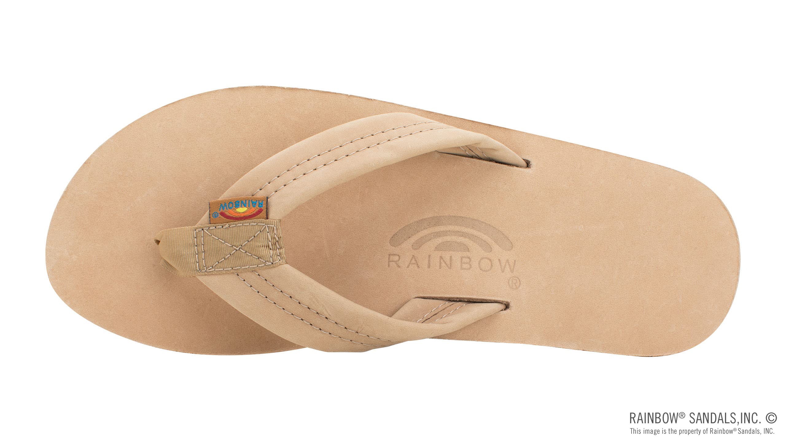 Rainbow Sandals Men Premium Leather Double Layer, Sierra Brown, Large