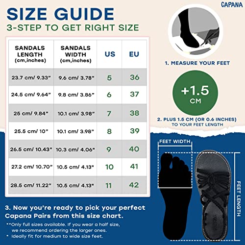 Capana Flat Sandals - Classic Black (11)