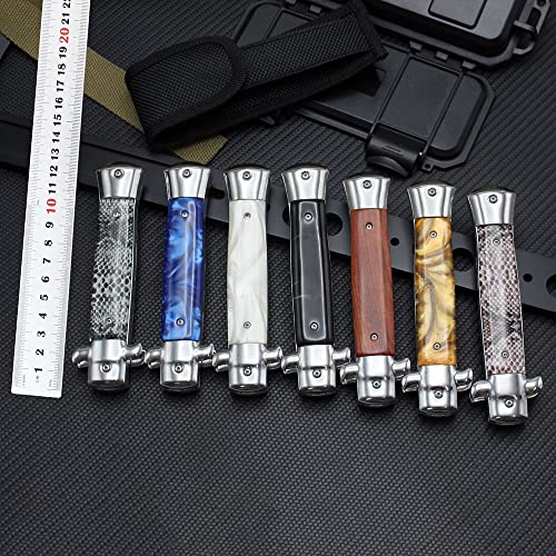 Joa Utility knives multitool little AUS pocket knife premium folding blade sharp knife black stainless steel knife Sports outdoor tactical knife survival knife messer with sheath