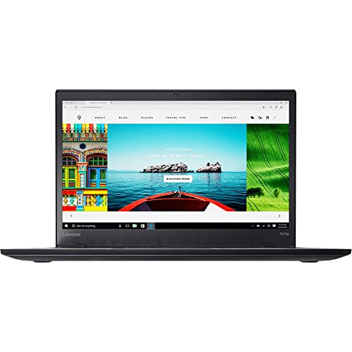 Lenovo Thinkpad T470s Intel Core i7-7600U 2.8Ghz / 14-inch FHD Display 8GB DDR4 RAM, 256GB SSD, Webcam, HDMI, 802.11AC, Windows 10 Pro installed (Renewed)