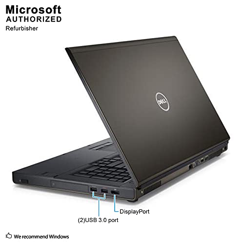 Dell Precision M6700 17.3 Inch Mobile Workstation, Intel Quad Core i7-3720QM up to 3.60GHz, 8G DDR3, 256G SSD, DVD, WiFi, VGA, HDMI, Windows 10 Pro 64 Bit Multi-Language Support En/Fr/Sp(Renewed)