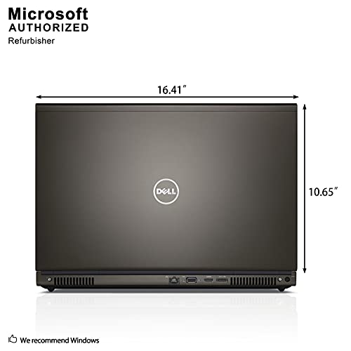 Dell Precision M6700 17.3 Inch Mobile Workstation, Intel Quad Core i7-3720QM up to 3.60GHz, 8G DDR3, 256G SSD, DVD, WiFi, VGA, HDMI, Windows 10 Pro 64 Bit Multi-Language Support En/Fr/Sp(Renewed)
