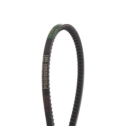 HARFINGTON 2pcs AV10 Cogged V-Belts 620mm Inner Girth 10mm Width 8mm Thick Rubber Drive Belt for Power Transmission