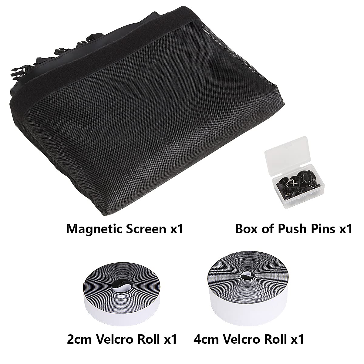 Garage Door Screen for 2 Car Garage Doors, Butizone 16x7FT Reinforced Fiberglass Magnetic Single Garage Screen Door with High Energy Magnets, Hands Free and Easy Assembly