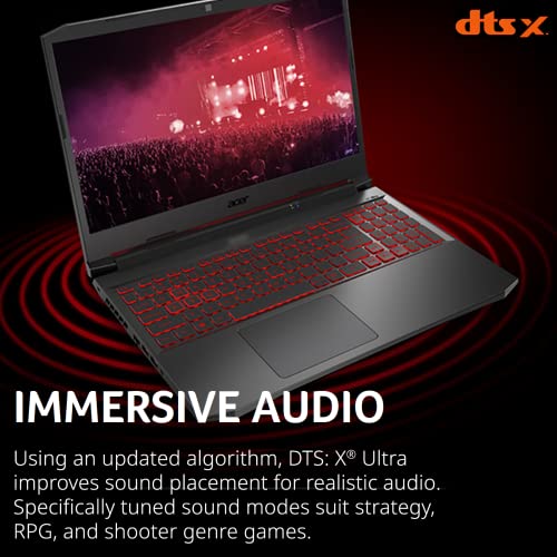Acer Nitro 5 AN515-57-79TD Gaming Laptop | Intel Core i7-11800H | NVIDIA GeForce RTX 3050 Ti Laptop GPU | 15.6" FHD 144Hz IPS Display | 8GB DDR4 | 512GB NVMe SSD | Killer Wi-Fi 6 | Backlit Keyboard