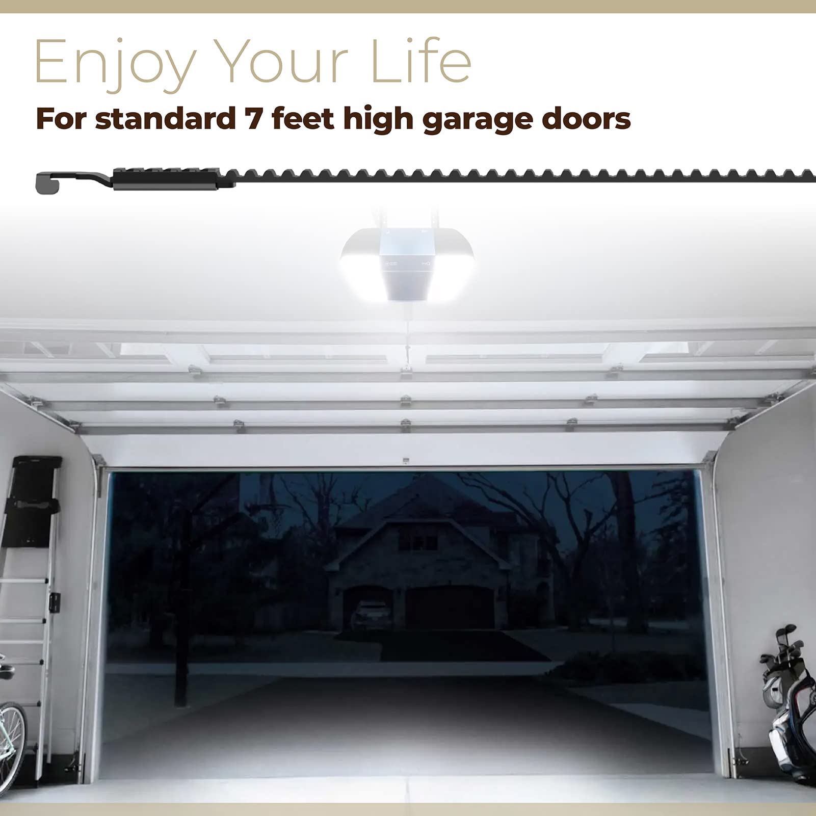 41A5250 Garage Door Belt 237" Replacement for 7ft Height Garage Door Compatible with Chamberlain, liftmaster, sentex, whisperdoor Garage Door Openers