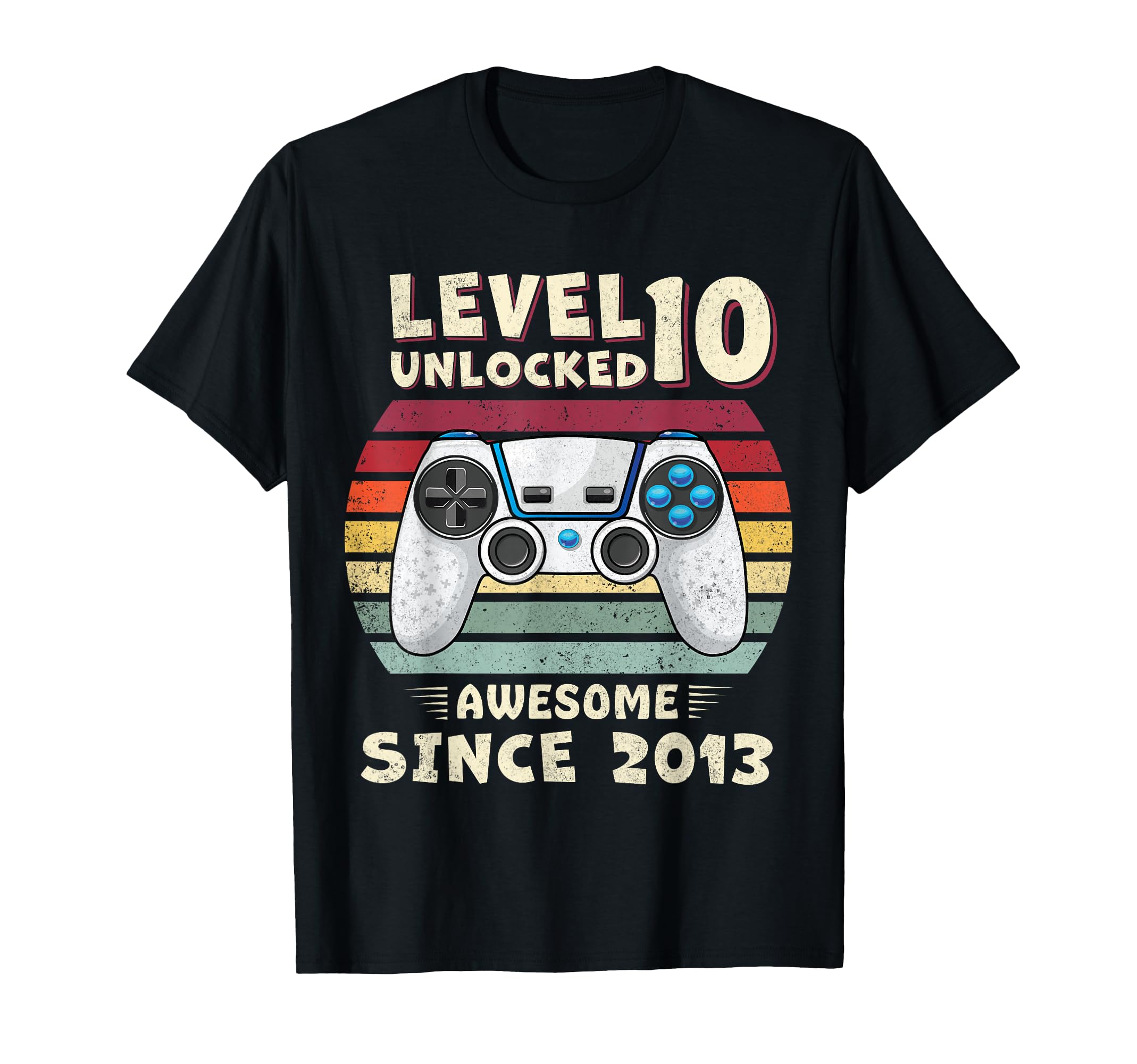Ten 10yr BDay Son Boy Funny Gamer 10th 10 Year Old Birthday T-Shirt