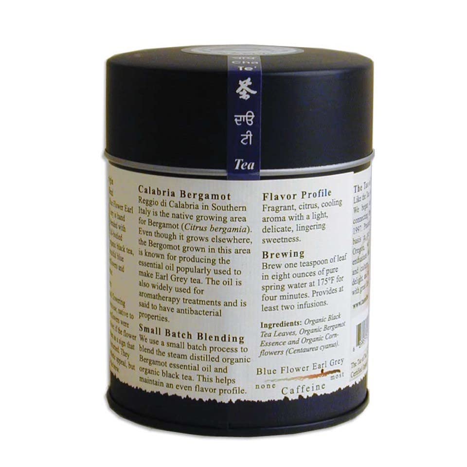 The Tao of Tea, Blue Flower Earl Grey Black Tea, Loose Leaf, 3.5 Ounce Tin