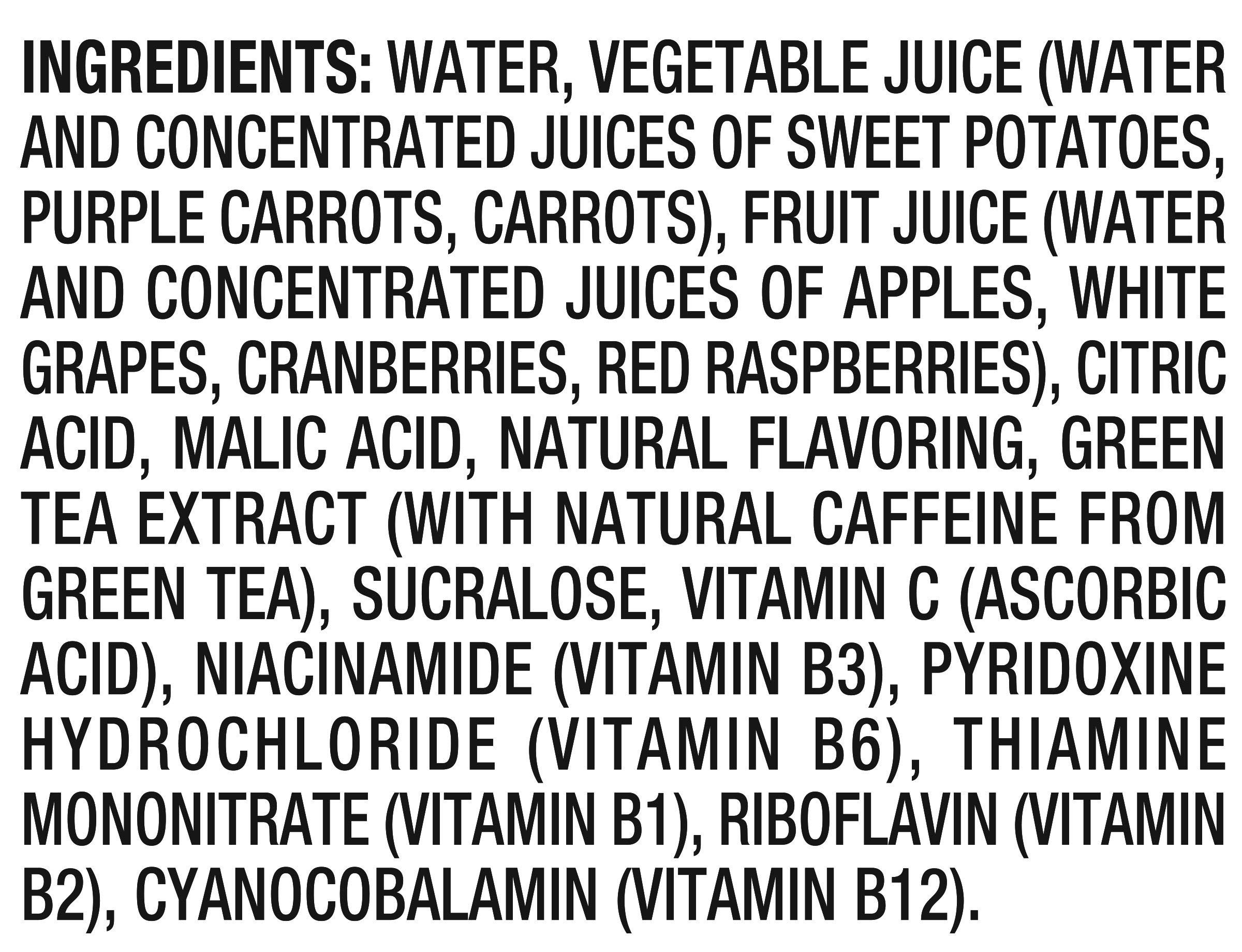 V8 +Energy, Healthy Energy Drink, Natural Energy from Tea, Diet Cranberry Raspberry, 8 Fl Oz (Pack of 6)