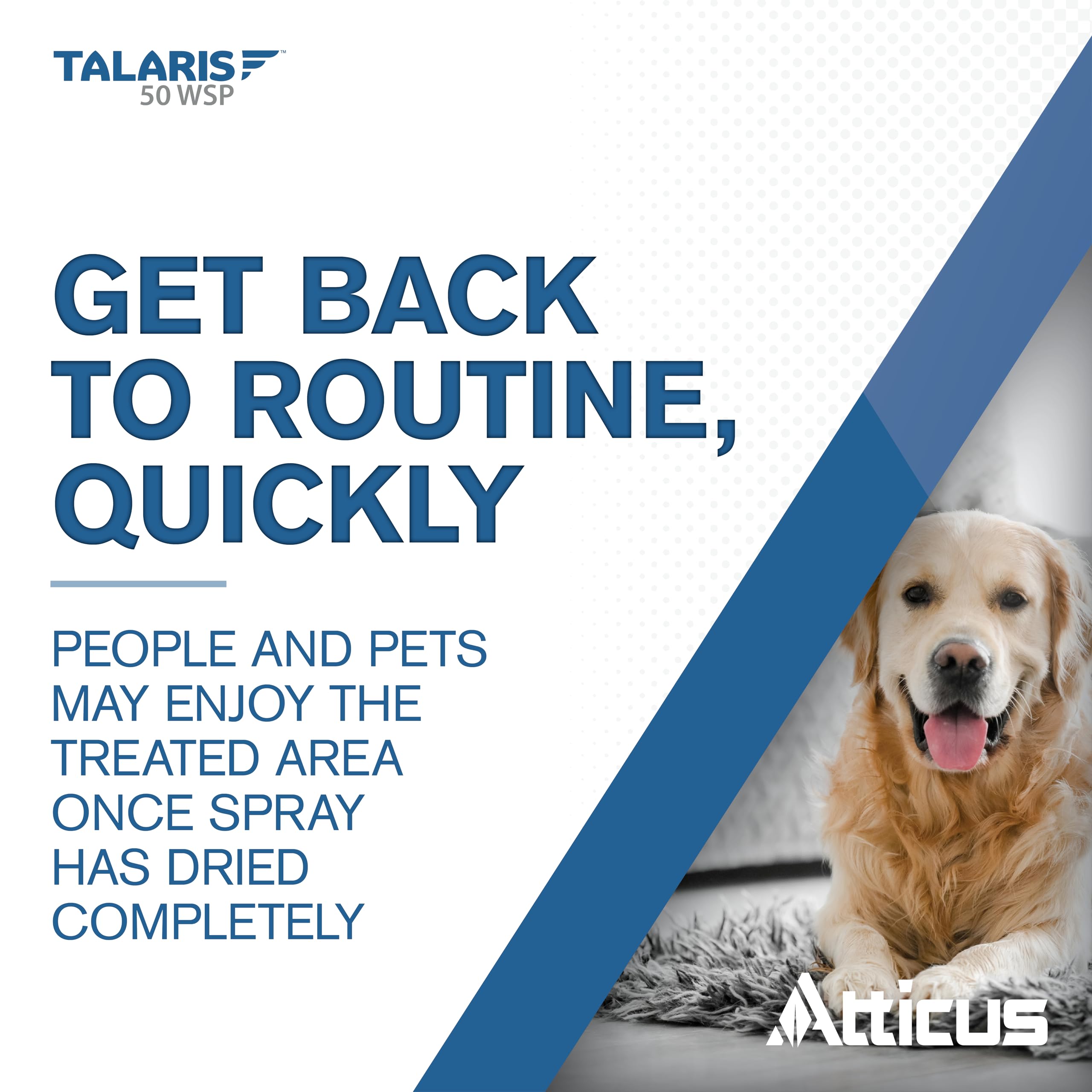 Talaris 50 WSP Fungicide (4 x 8 oz Packets) by Atticus (Compare to Cleary 3336) - Controls Dollar Spot, Brown Patch, Rusts, Blights, and Molds - Thiophanate-Methyl 50%