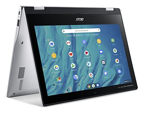 Acer Spin 311-2H 11.6" 2-in-1 Touchscreen Chromebook (Intel 4-Core Celeron N4000, 64GB eMMC, 4GB RAM, Stylus, Webcam, IPS) Flip Convertible Home & Education Laptop, IST Computers Pen, Chrome OS