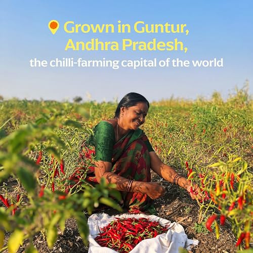 Diaspora Co. Guntur Sannam Chillies | Single-Origin Chili Powder | Medium Heat | All-purpose | 57g Everyday Tin