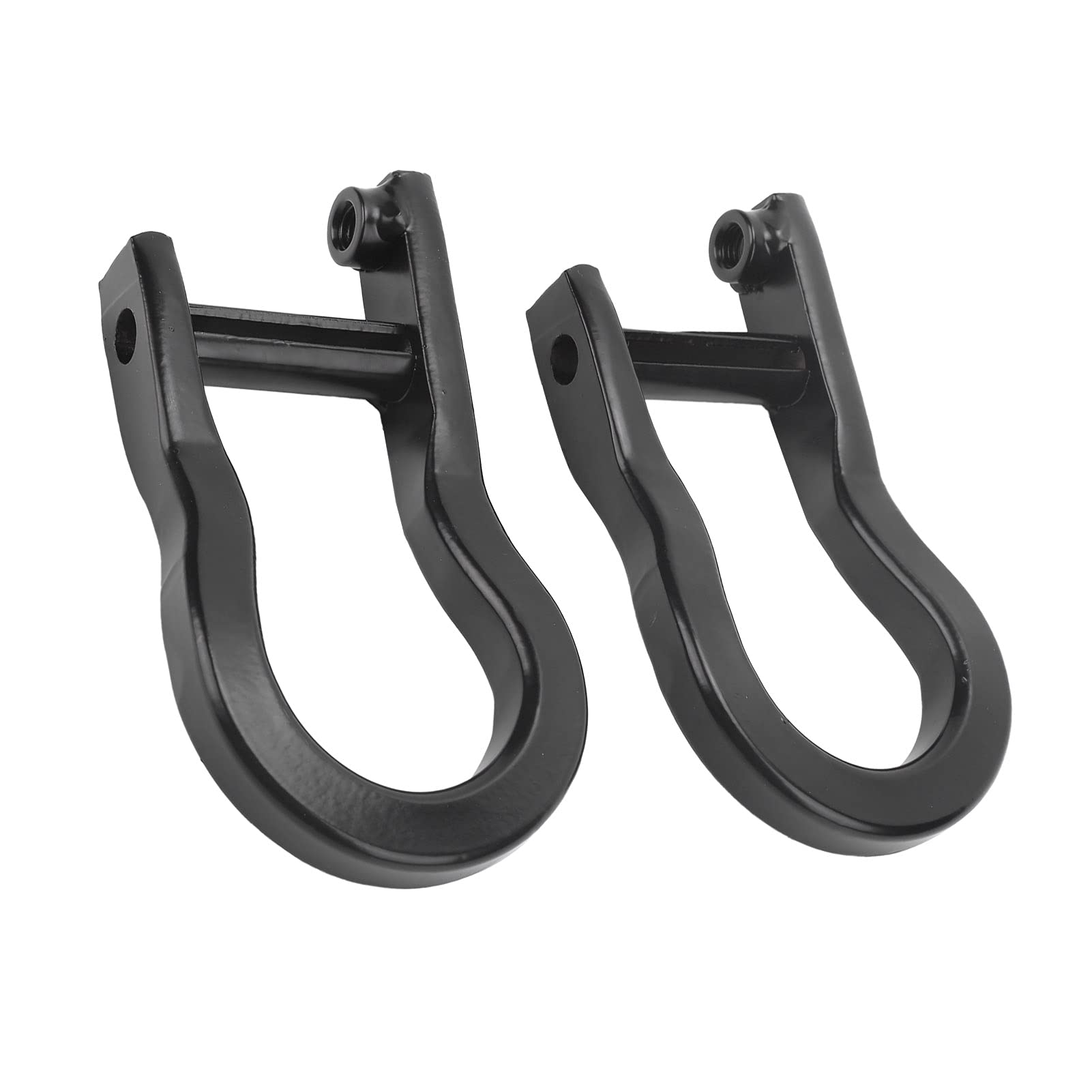 Front Tow Hook, Pair Front Tow Hooks Black Heavy Duty Bow Shackles 84072463 Compatible with 23236699 19159115
