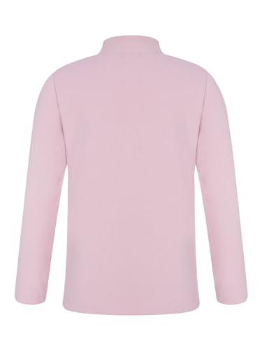 Xnihocha Kids Boys Girls Turtleneck Long Sleeve T-Shirt Printed Thermal Underwear Tops Tee Undershirt Pink 9-10 Years