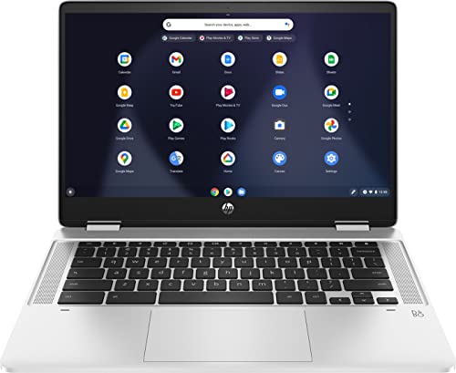 HP X360 2 in 1 Convertible Laptop 14" Touch-Screen HD Chromebook, Intel Celeron N4500, 4GB Memory, 32GB eMMC Storage, USB Type C, WiFi, Webcam, Bluetooth, Chrome OS, TiTac Card