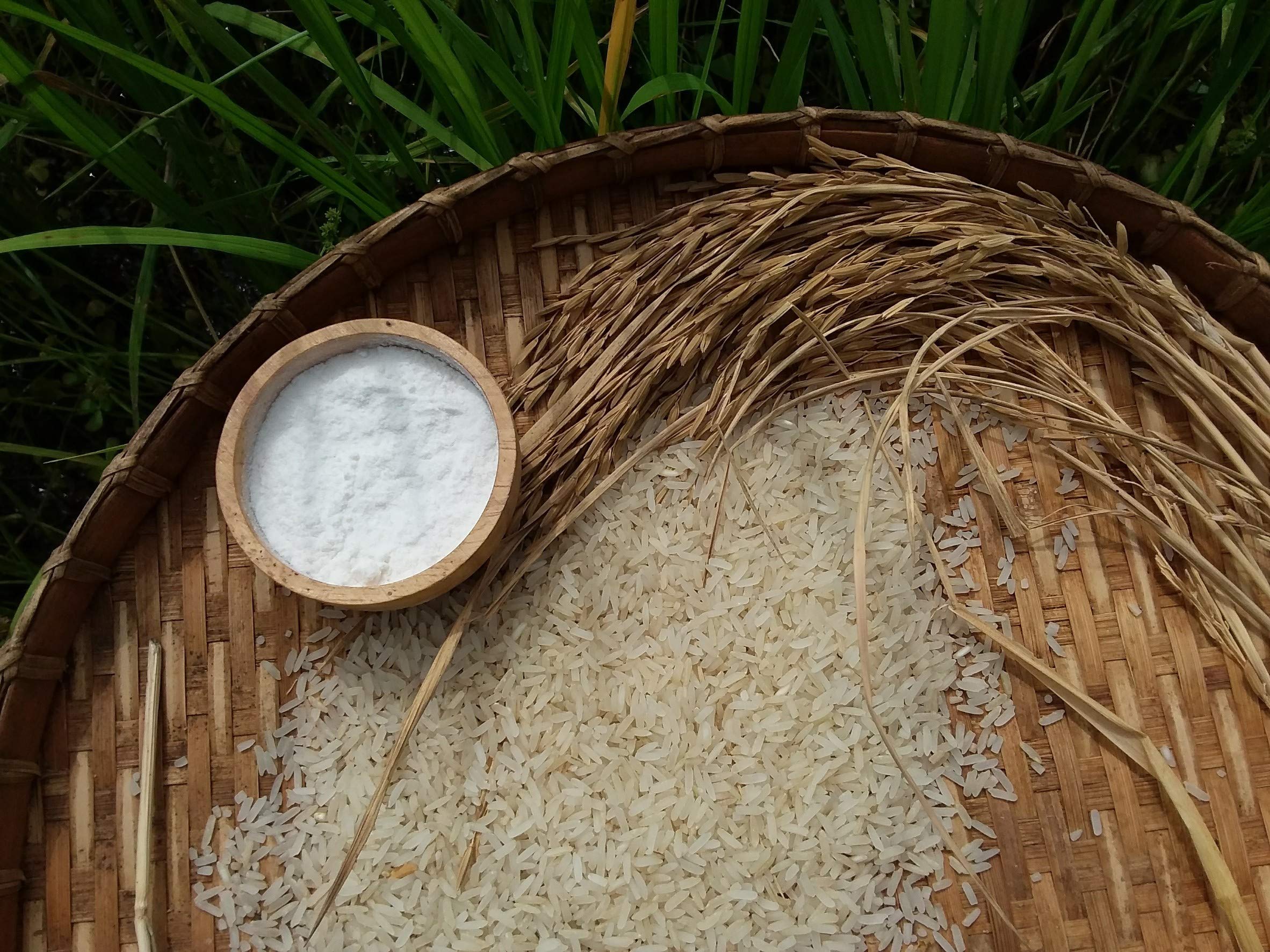 Organic Jasmine Rice Powder - Face Mask, Dry Shampoo Powder, Rice Water Rinse & Body Scrub