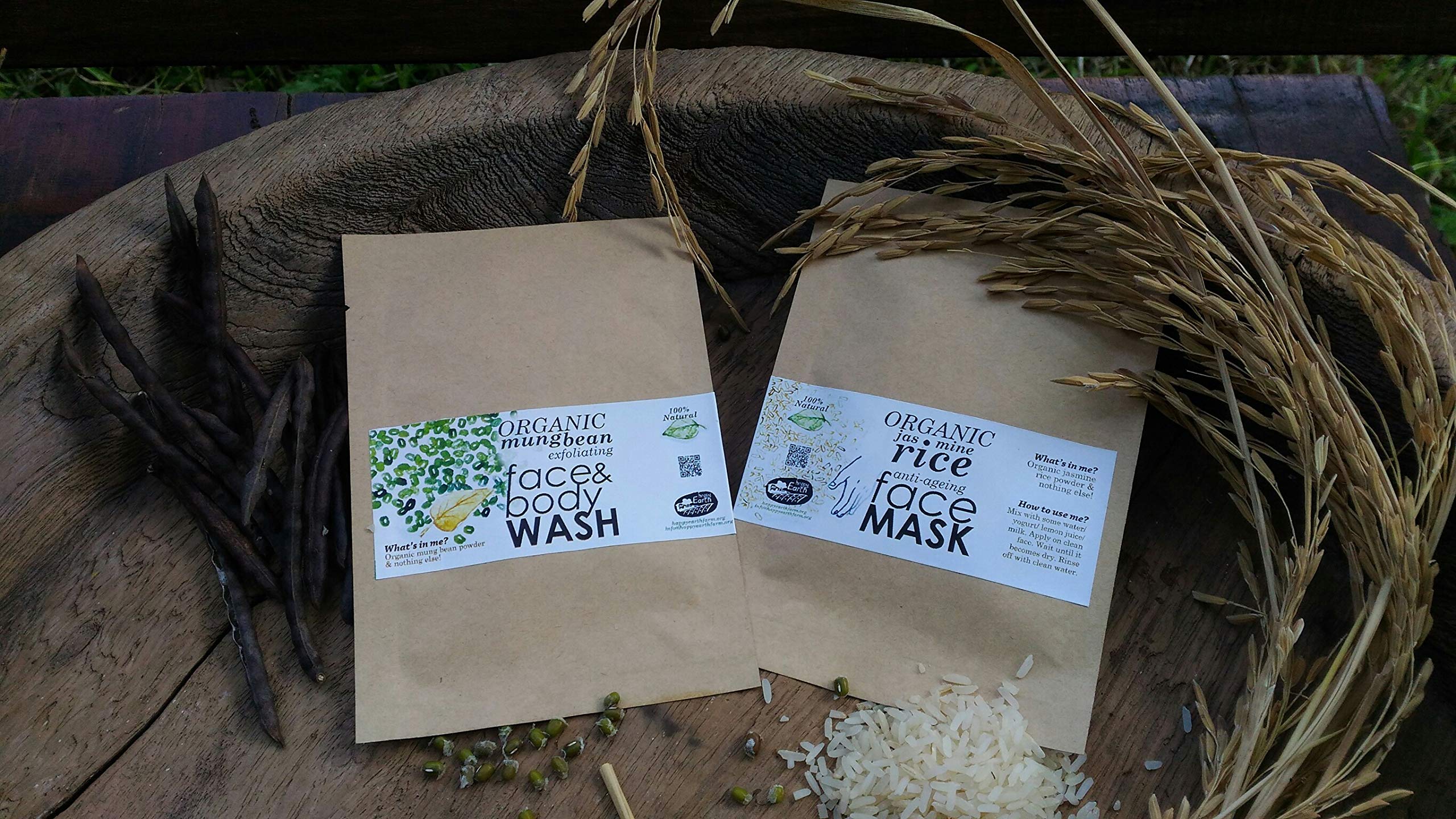Organic Jasmine Rice Powder - Face Mask, Dry Shampoo Powder, Rice Water Rinse & Body Scrub