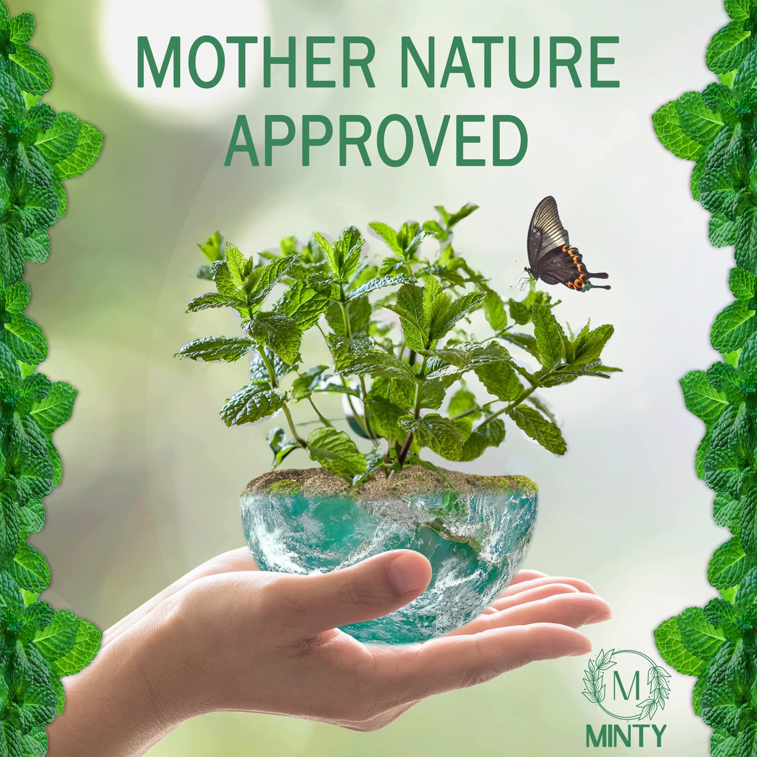Minty Insect & Pest Control, Powerful & Natural 5% Peppermint Oil Spray for Ants, Spiders, Bed Bugs, Dust Mites, Roaches and More - Indoor and Outdoor Use, 128 fl oz Gallon