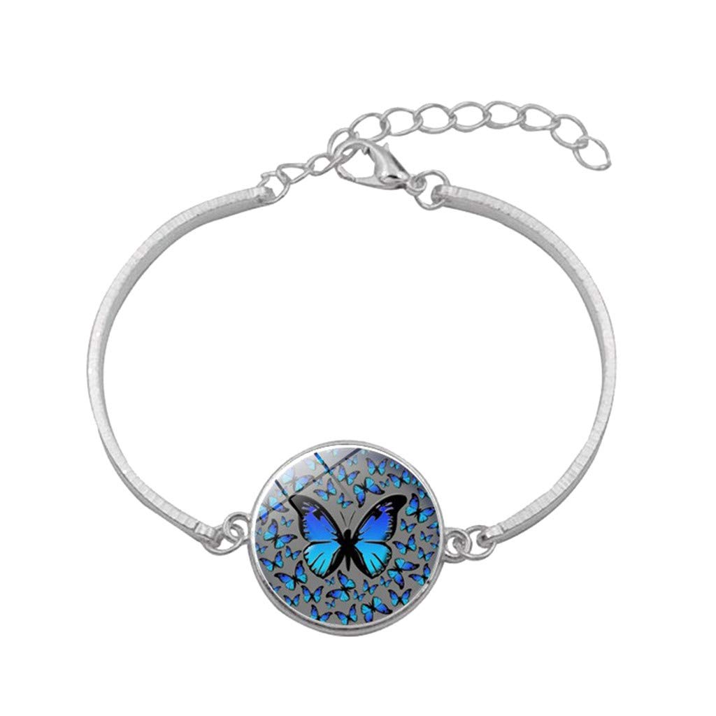 π AIUSD Clearance π, Vintage Metal Print Butterfly Set Necklace Bracelet Earrings Ladies Jewelry