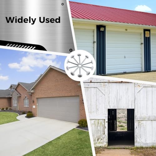 Homaisson 10 PCS 1.8'' Garage Door Rollers with 4.7-inch Stem, Quiet Garage Door Replaceable Wheel, Nylon Garage Roller Replacement, Door Roller for Garages, Barns, Warehouses