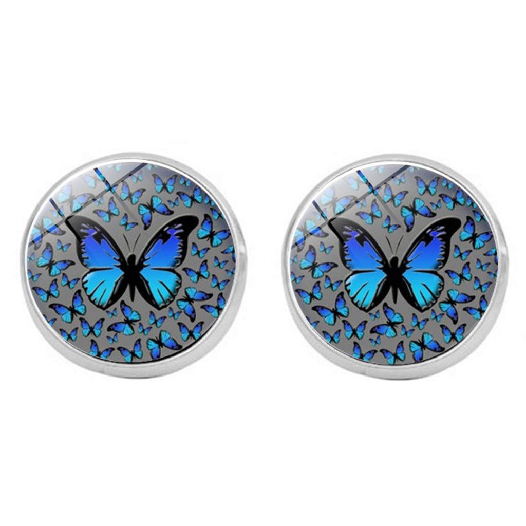 π AIUSD Clearance π, Vintage Metal Print Butterfly Set Necklace Bracelet Earrings Ladies Jewelry
