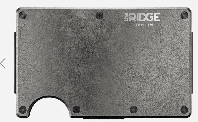 Ridge Wallets for Men - Slim Minimalist Wallet For Men, Front Pocket Wallets for Men, RFID Wallet For Men - Card Holder Wallet (Stonewashed Titanium)