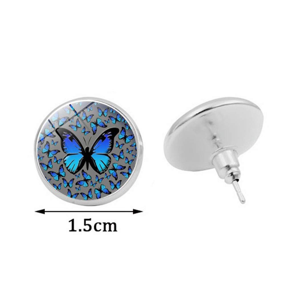 π AIUSD Clearance π, Vintage Metal Print Butterfly Set Necklace Bracelet Earrings Ladies Jewelry